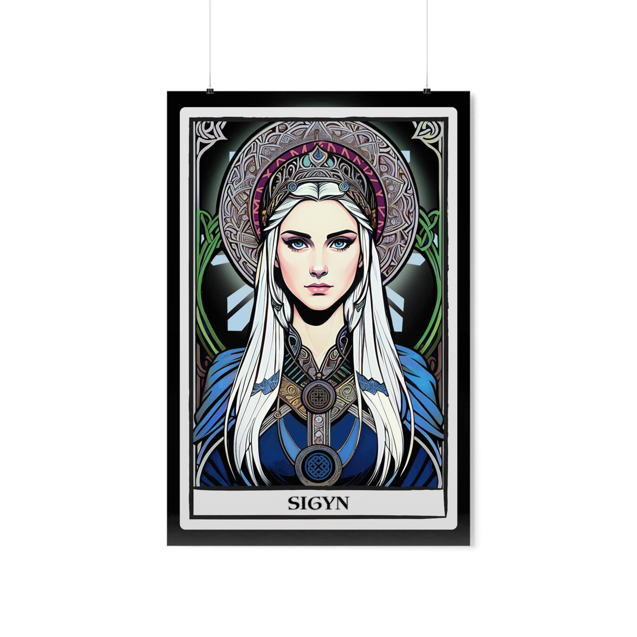 Norse Goddess Sigyn Art Print Poster Norse Mythology Goddess - Etsy