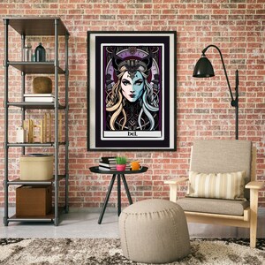 Norse Goddess Hel Art Poster Print, Viking Shieldmaiden Norse Mythology ...