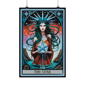 Norse Mythology Tarot Art Print, Ran as the Star, High Quality Premium ...