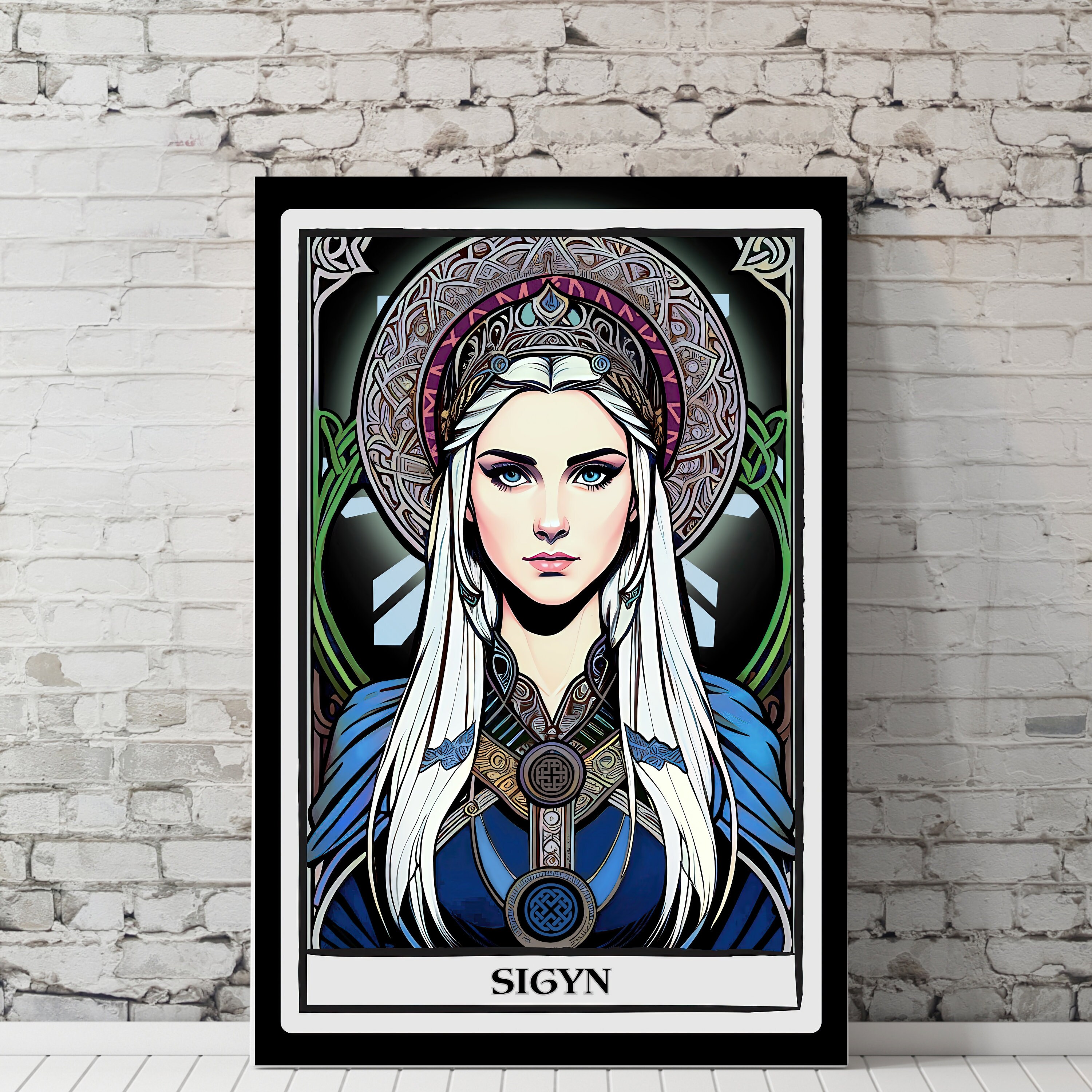 Norse Goddess Sigyn Art Print Poster Norse Mythology Goddess - Etsy