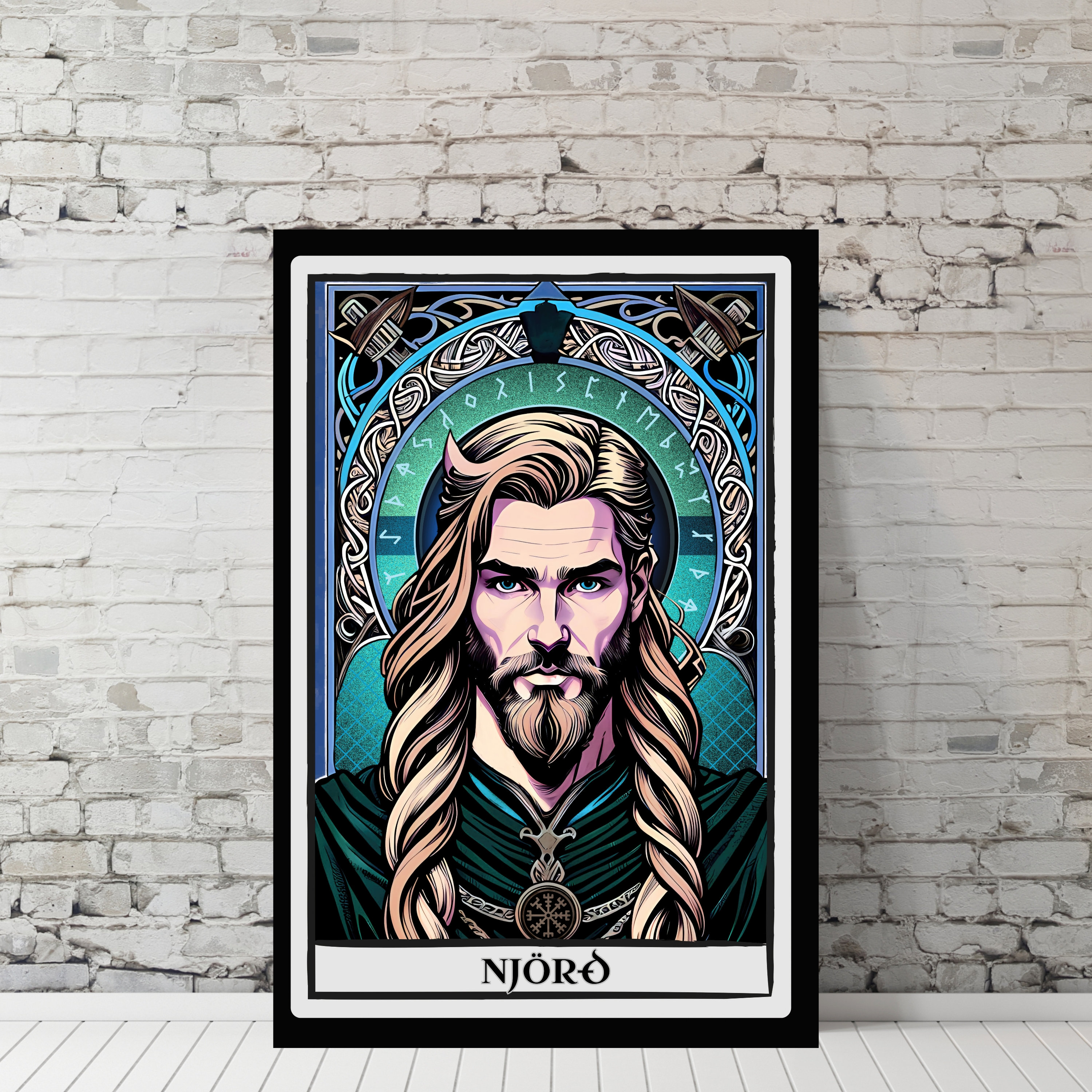 Norse God Njord Poster: Add a Touch of Norse Mythology and Pagan Decor ...