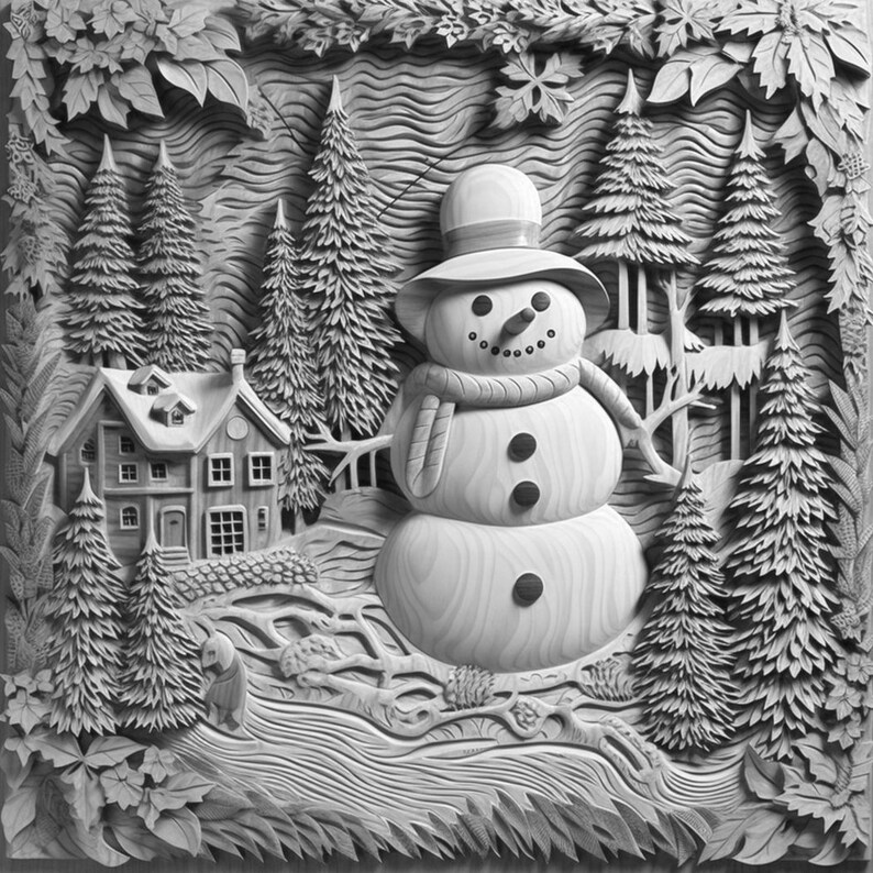 Laser Engrave Burn PNG | 3D Illusion | Lightburn | Glowforge | Laser ...