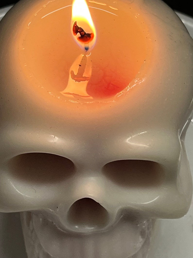 Bleeding Skull Candle - Etsy