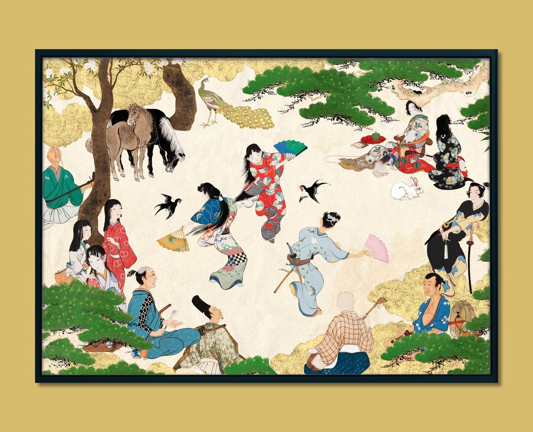 Vintage Japanese Print, Geisha Print, Oriental Art, Traditional Art - Etsy