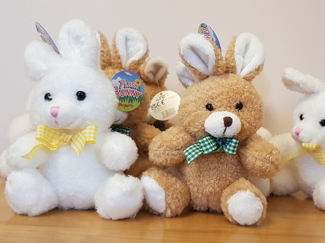 Easter Bunny Rabbit Teddy Bears With Mini Milk Choc Egg - Etsy UK