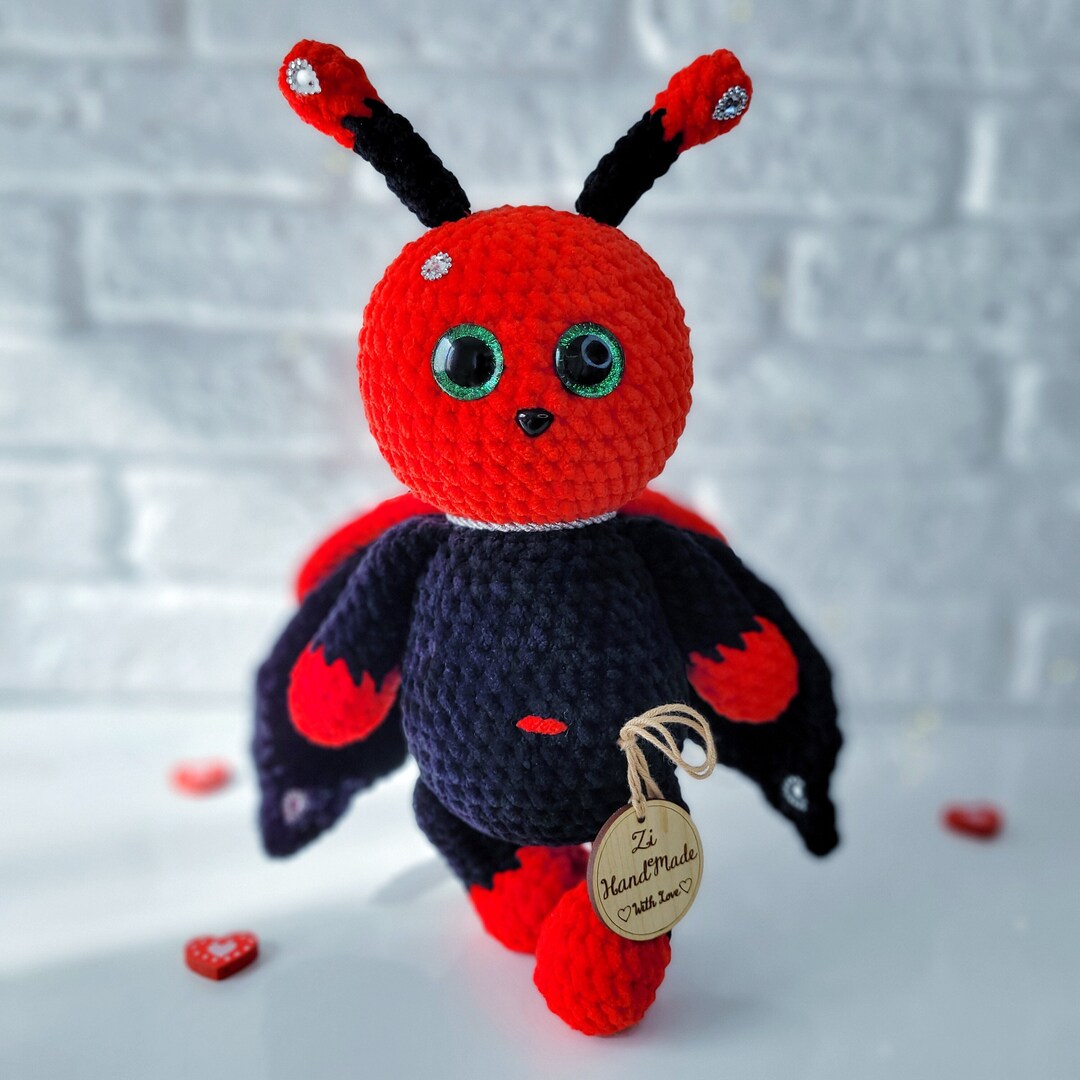 Cute Ladybug Plushie Crochet Toy Beautiful Gift Amigurumi - Etsy