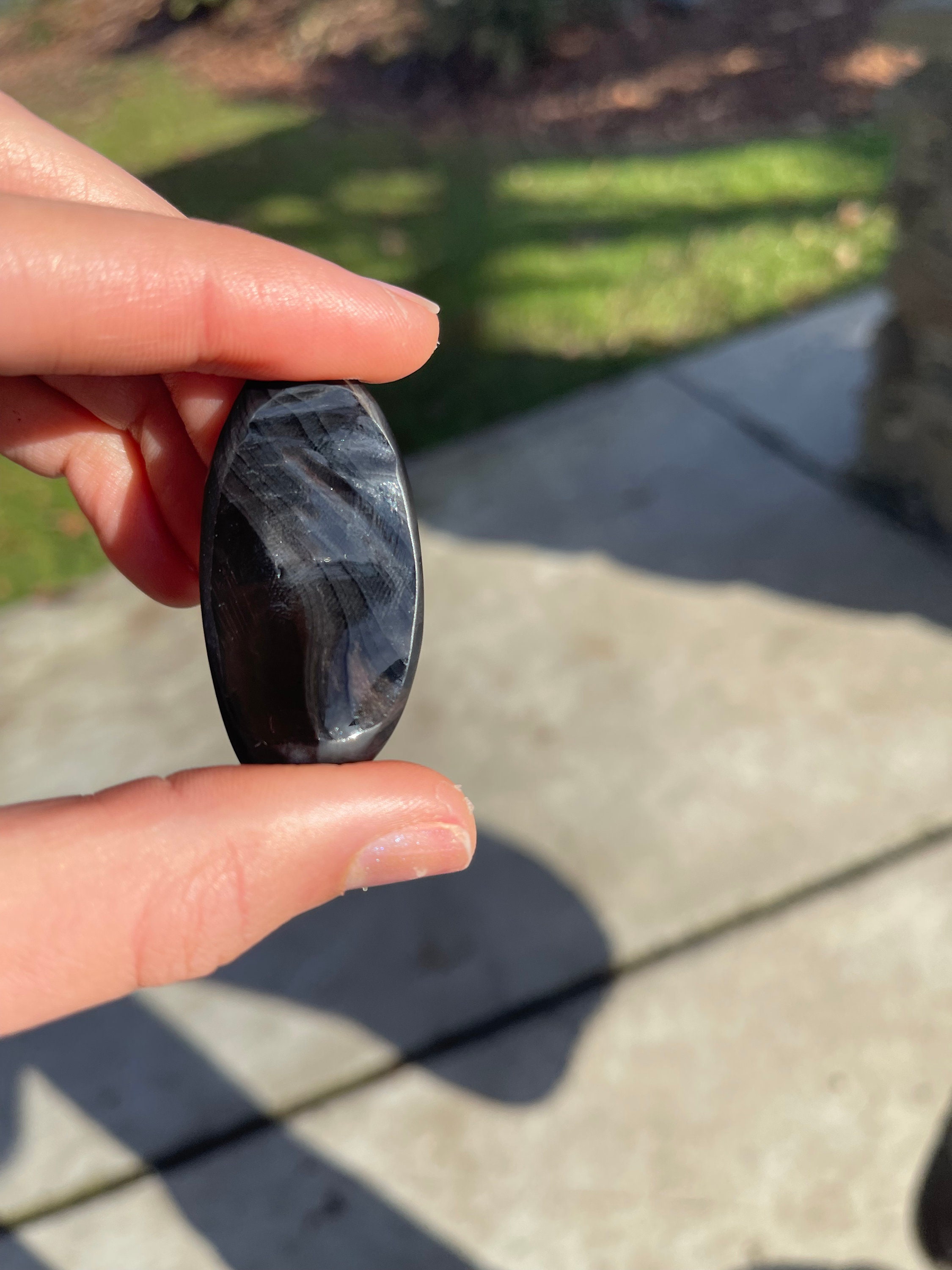 Oregon Fire Obsidian Palmstone - Etsy