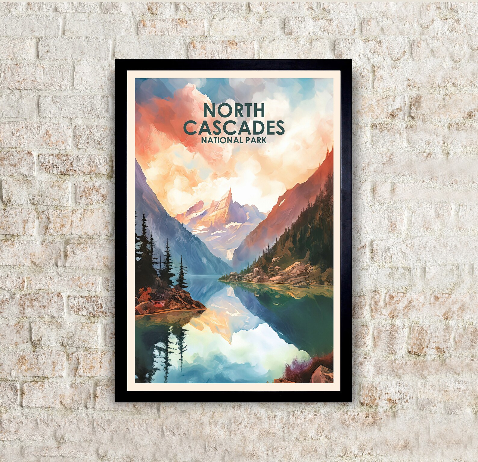 North Cascades National Park Poster North Cascades Poster - Etsy