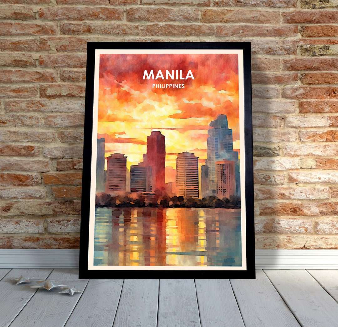 Manila Poster Philippines Poster Manila Print Manila - Etsy