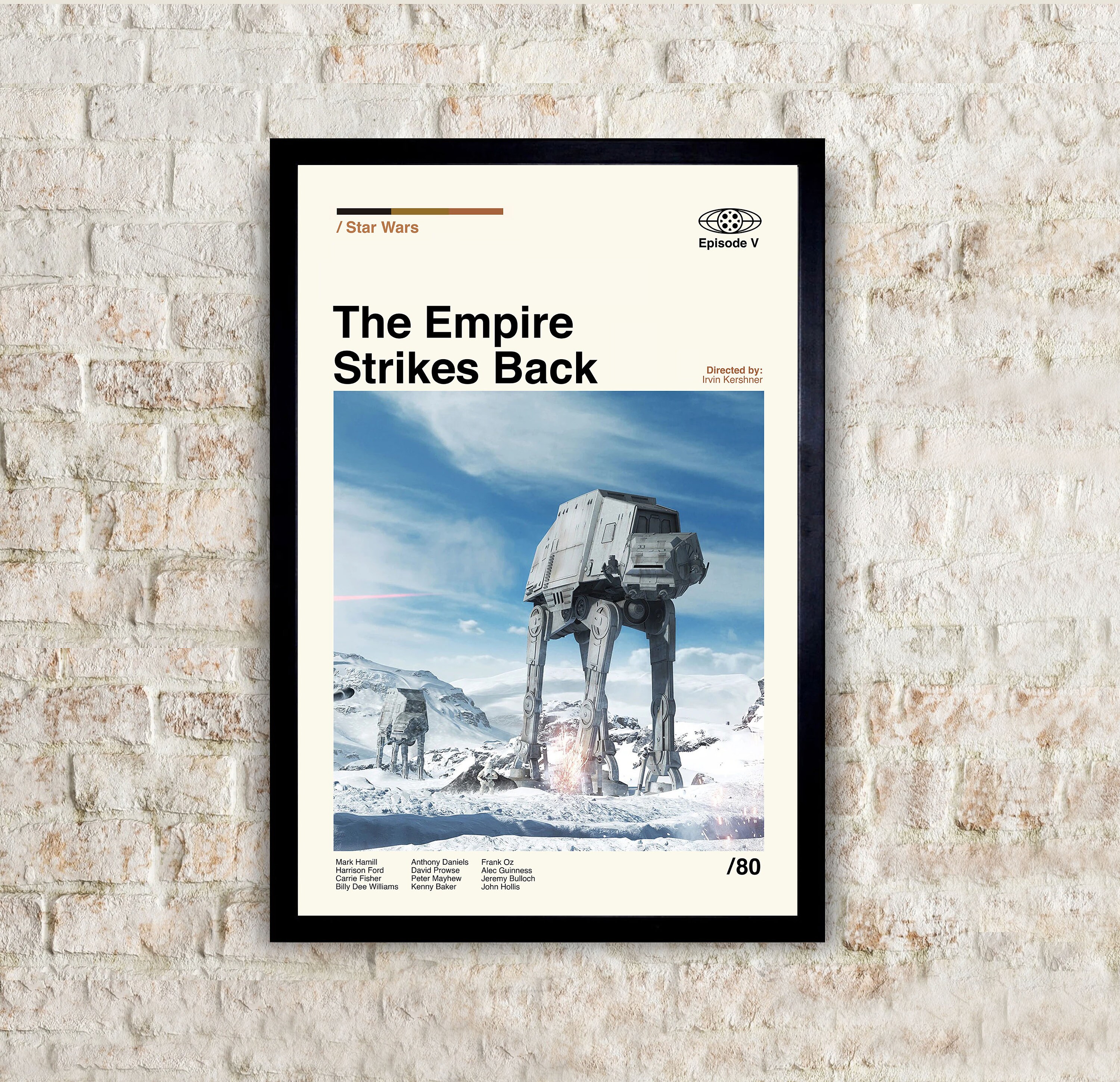 The Empire Strikes Back Star Wars Minimalist Poster - Etsy