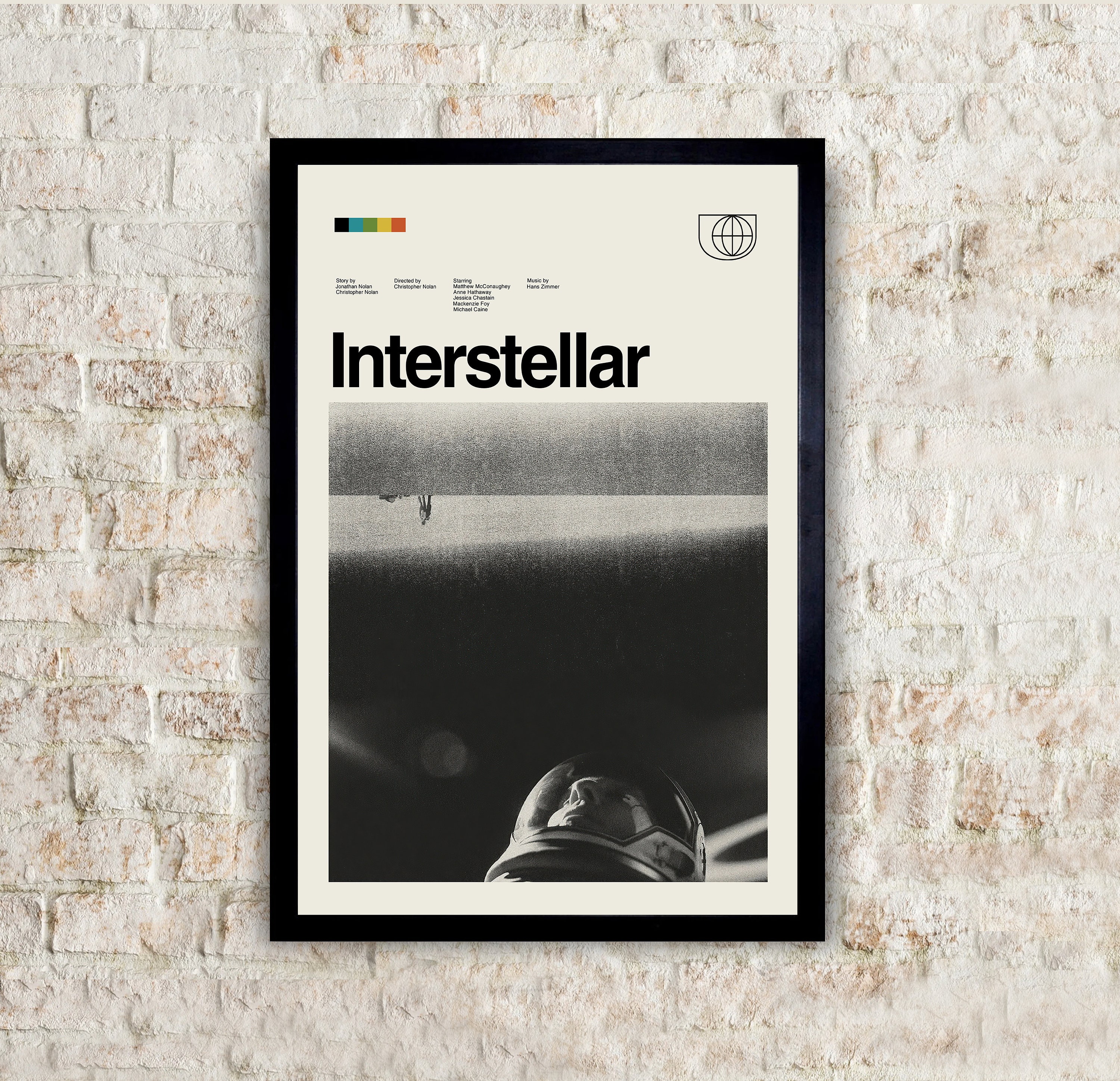 Vintage Movie Poster - Minimalist Interstellar Inspired Poster - Retro ...