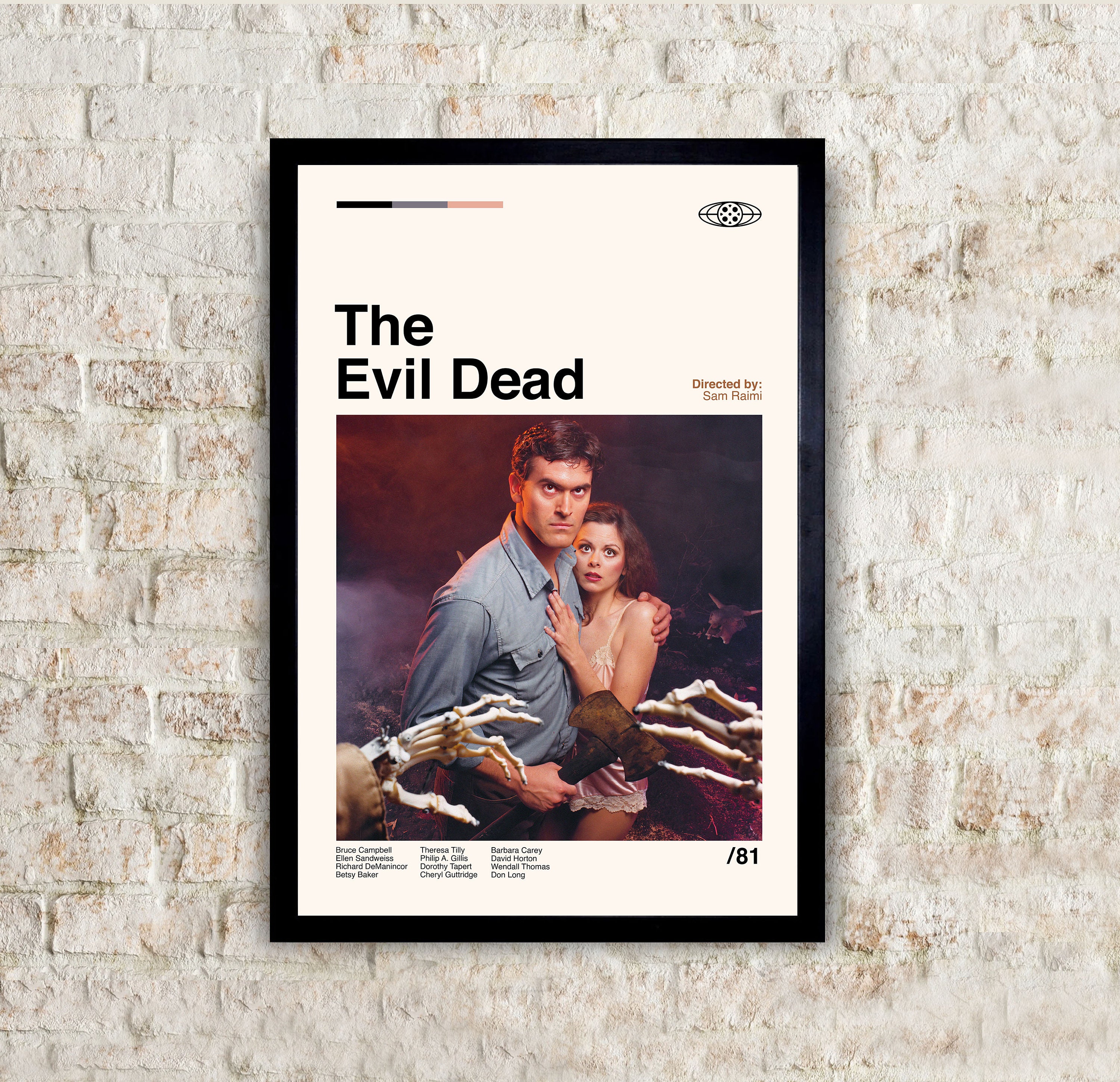 The Evil Dead Poster - Sam Raimi - Minimalist Poster - Vintage Movie Poster