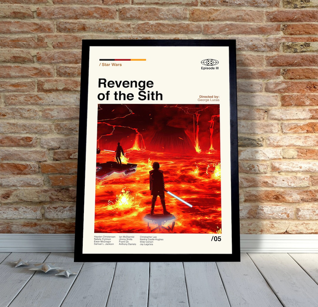 Revenge of the Sith Star Wars Minimalist Poster Vintage - Etsy