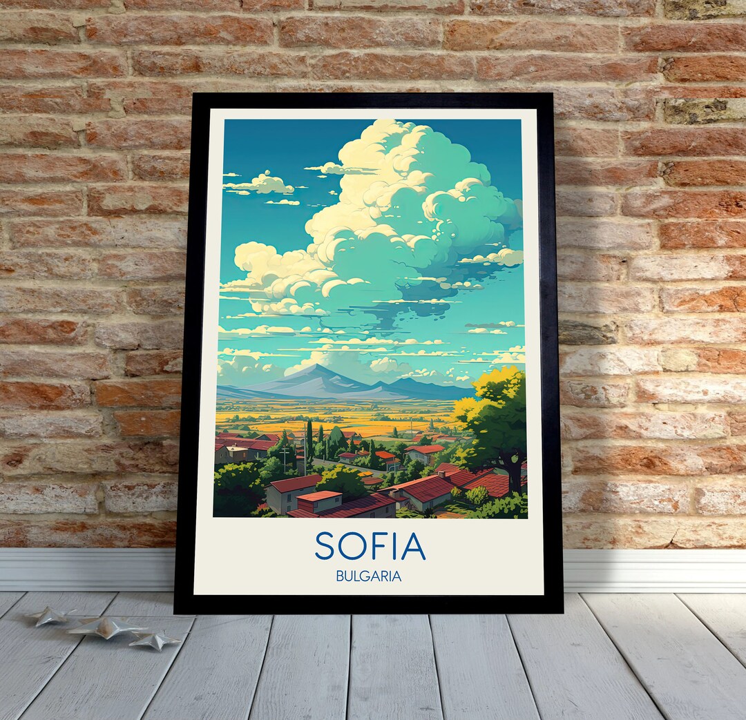 Sofia Travel Poster Sofia Poster Sofia Art Illustration - Etsy