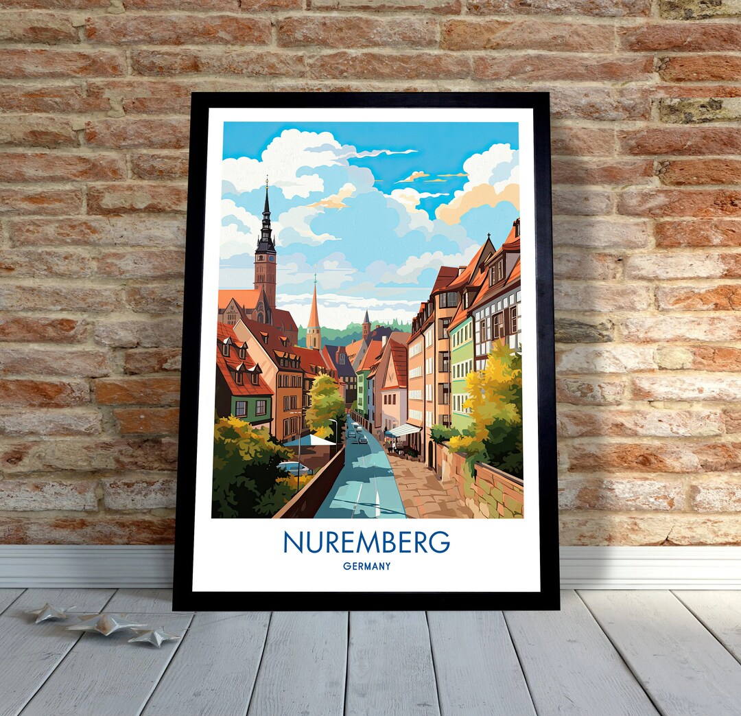 Nuremberg Poster Nuremberg Travel Germany Travel Nuremberg - Etsy