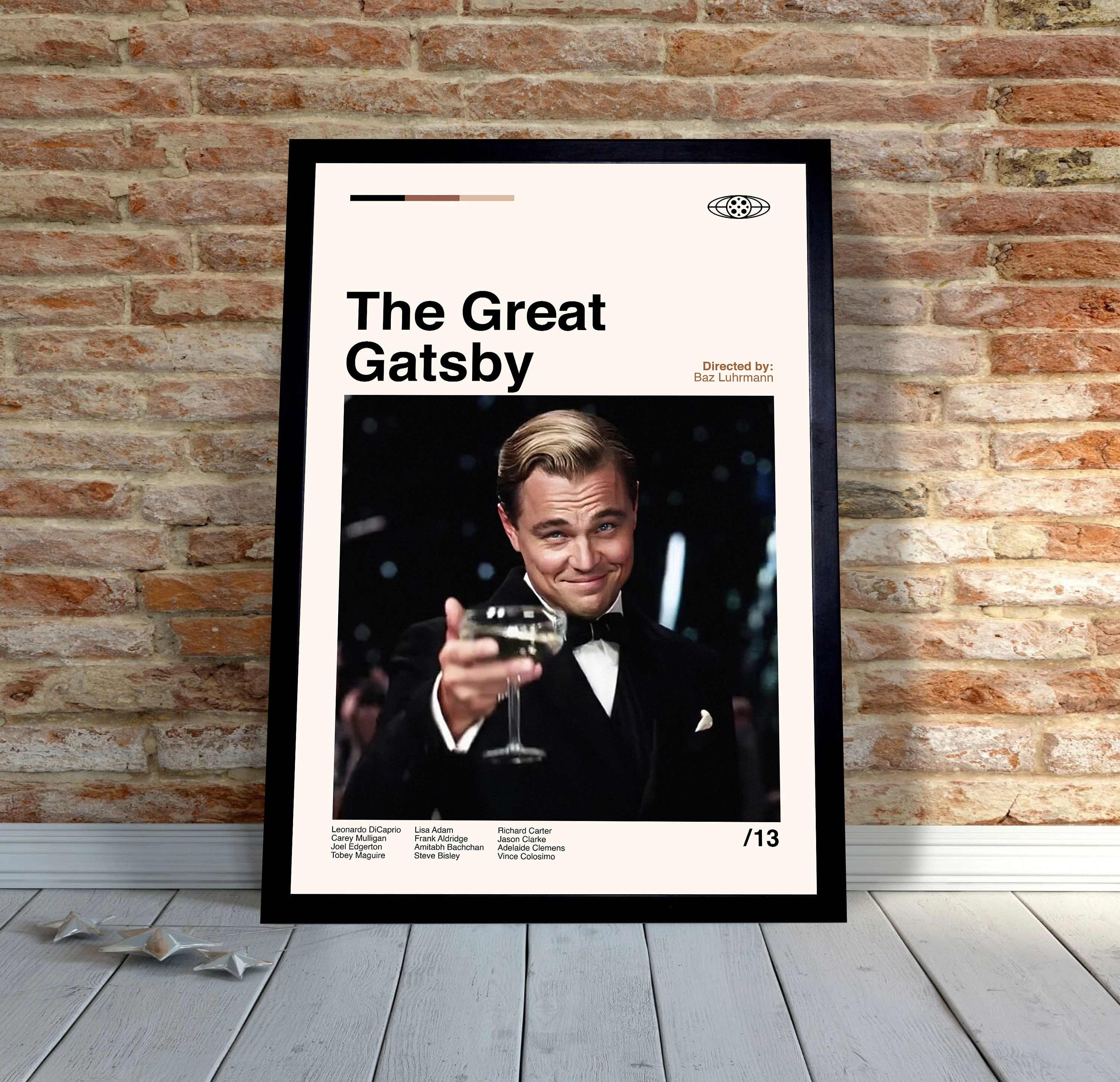 Leonardo Dicaprio Great Gatsby Movie Poster