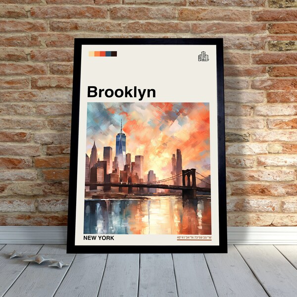 Brooklyn Poster - Etsy