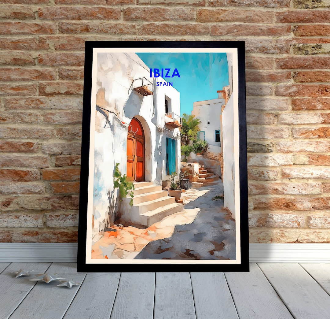 Ibiza Poster Spain Poster Ibiza Print Ibiza Painting Ibiza - Etsy