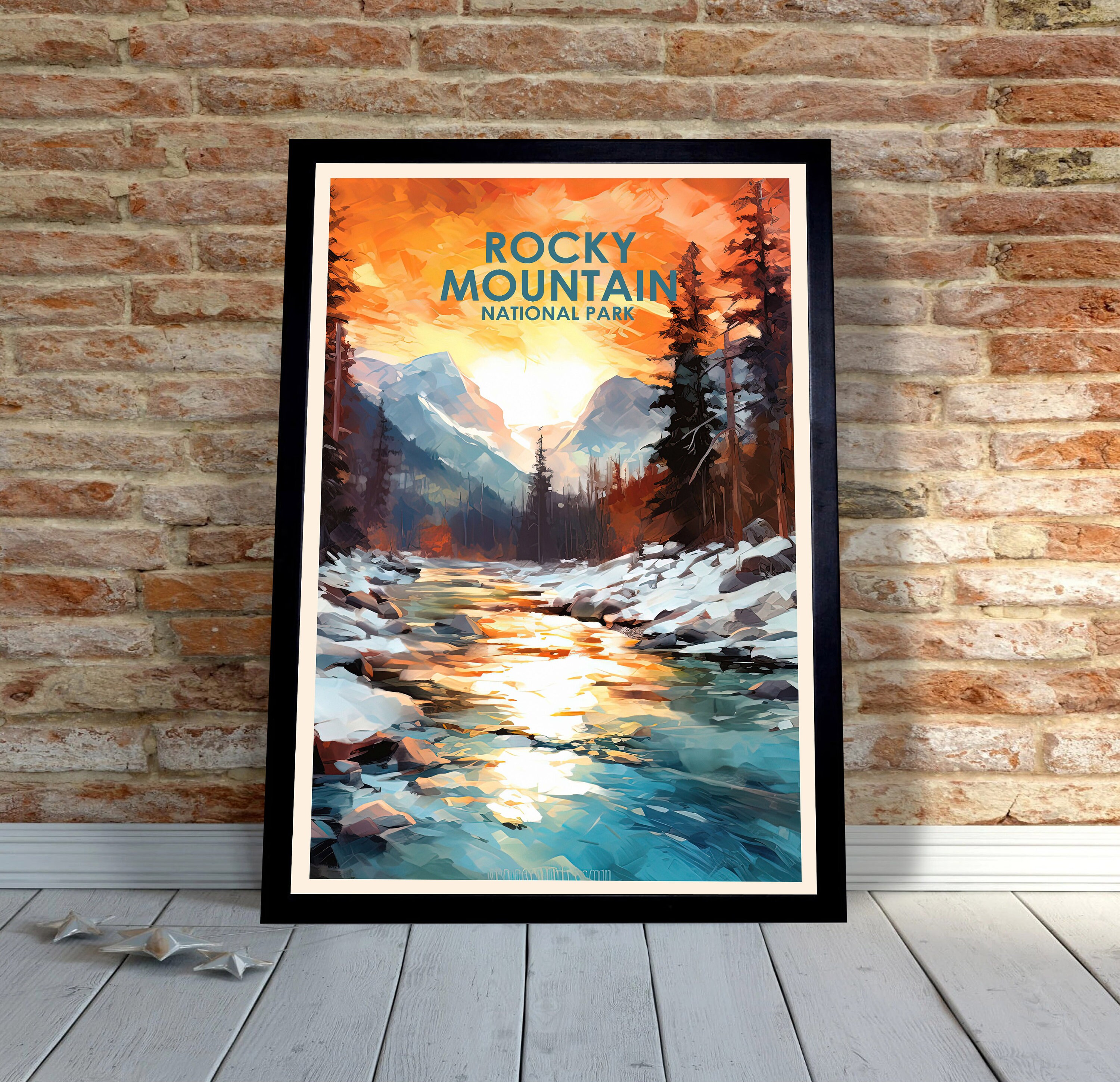 Rocky Mountain National Park Poster Rocky Mountain Poster - Etsy
