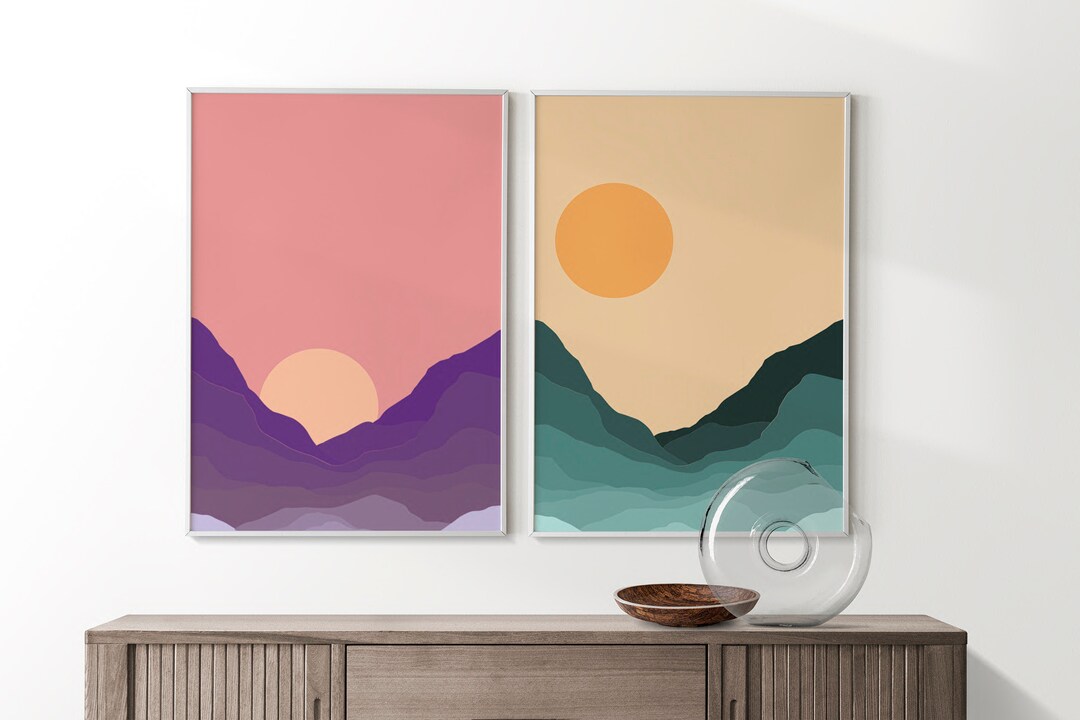 PHASES Poster, Set of 2 Posters in 3 Color Schemes - Etsy