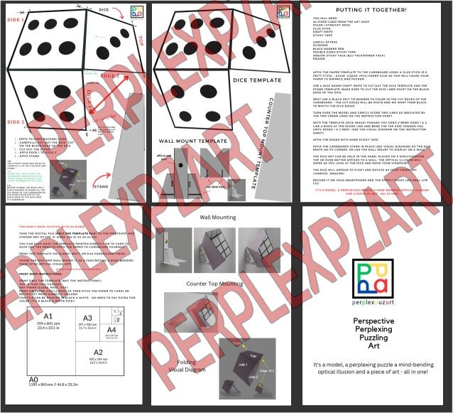 Optical Illusion Reverse Perspective Puzzle/model/wall Art - Etsy