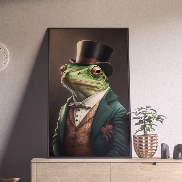 Gentleman Frog - Etsy