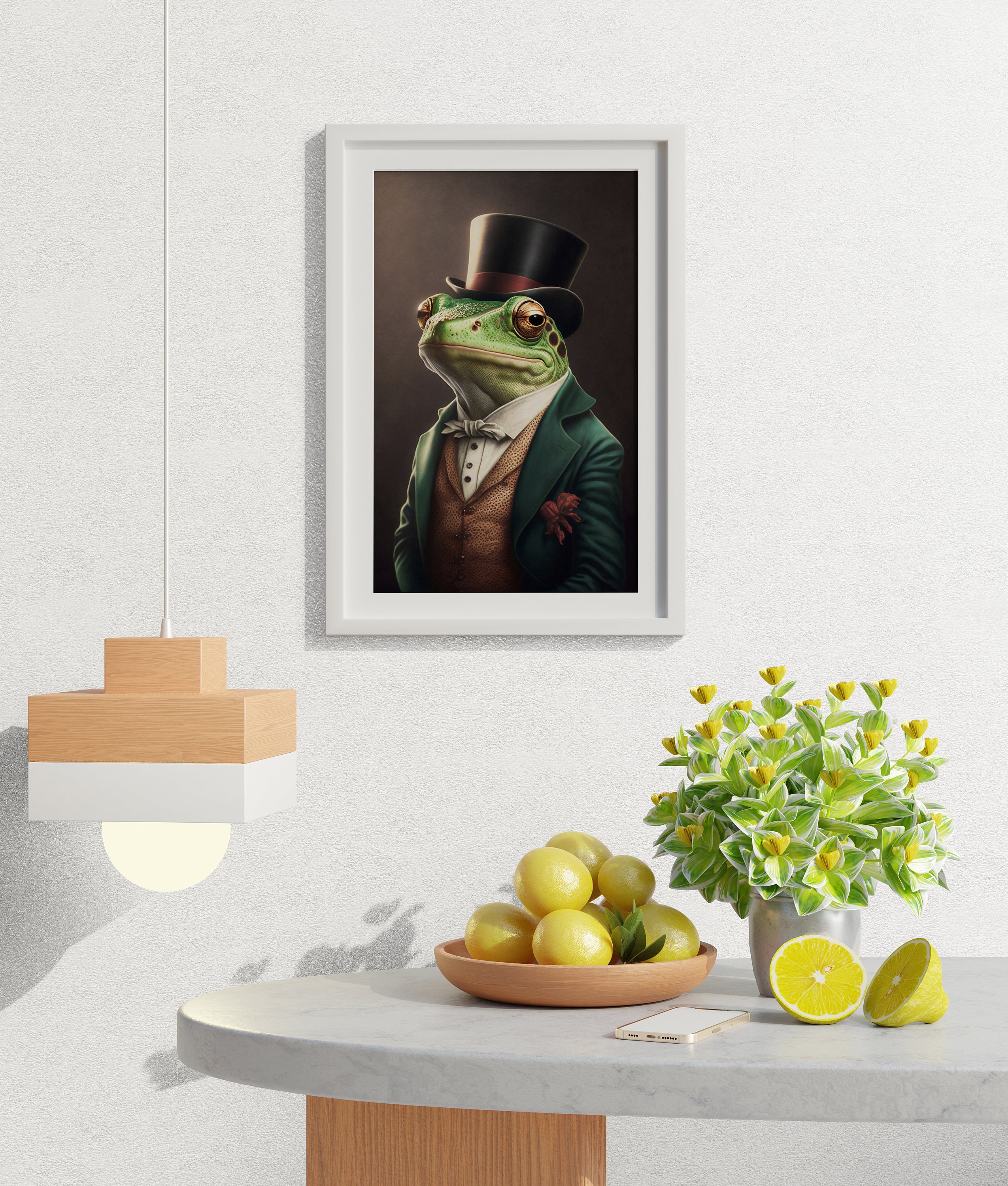 Printable "gentleman Frog", Digital Download, Printable Wall Art ...