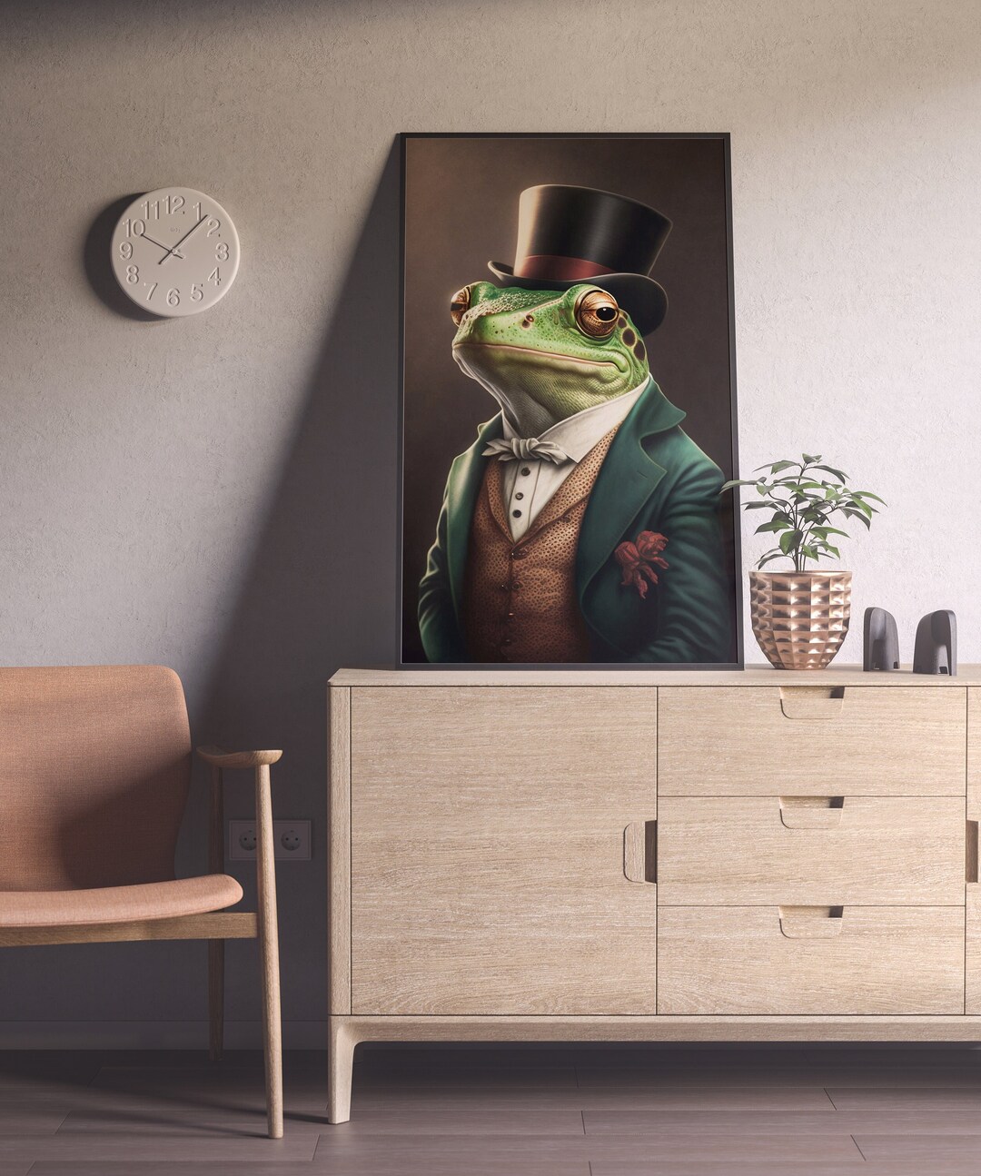 Printable "gentleman Frog", Digital Download, Printable Wall Art ...