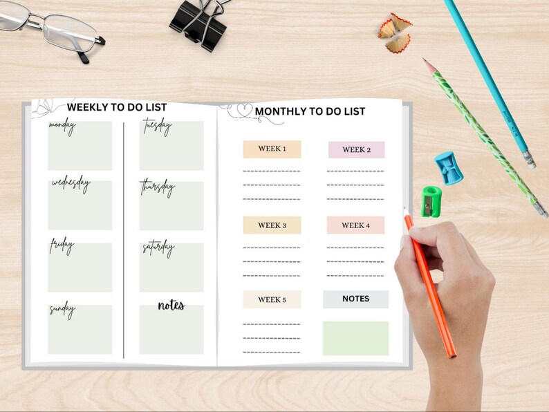 Printable to Do List Template - A4 Print Checklist - Daily Weekly ...