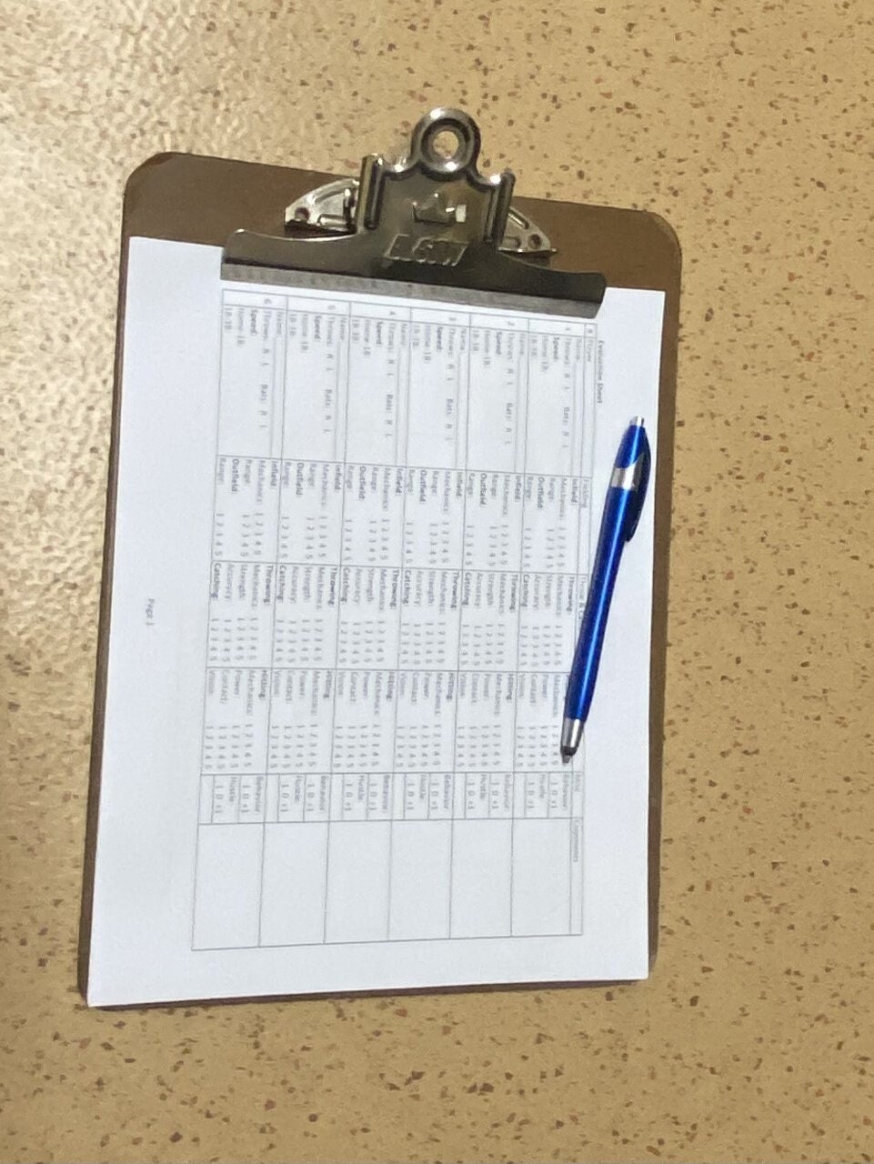 Baseball Softball Tryout Evaluation Sheet Printable Download PDF - Etsy