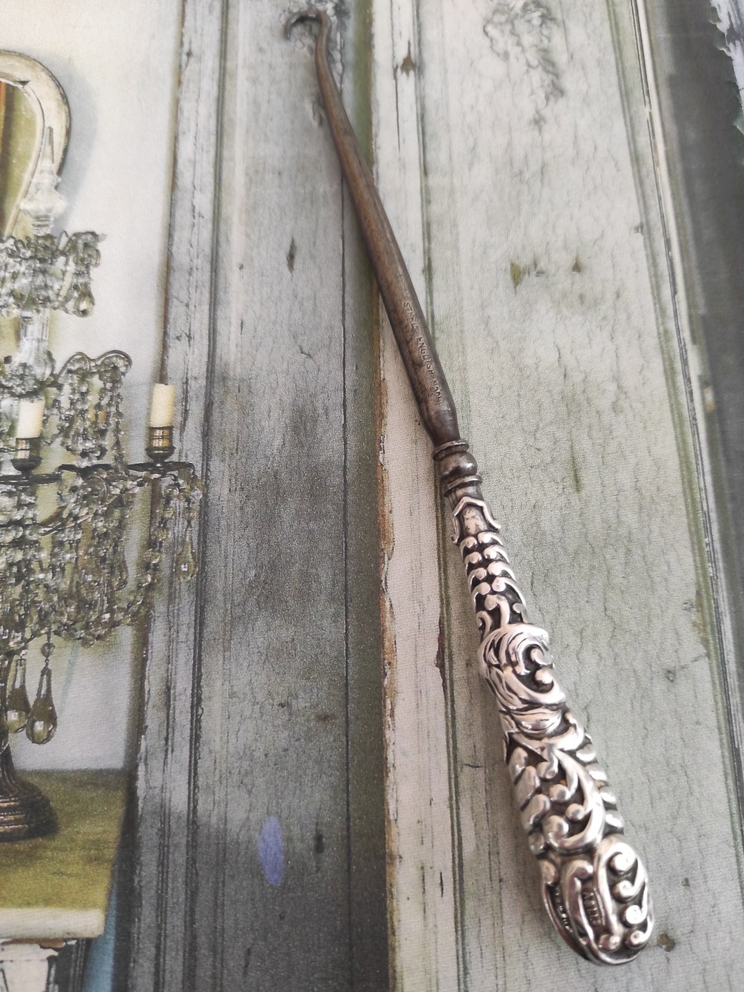 Antique Boot Hook, Silver Handled, Makers Adie and Lovekin. - Etsy