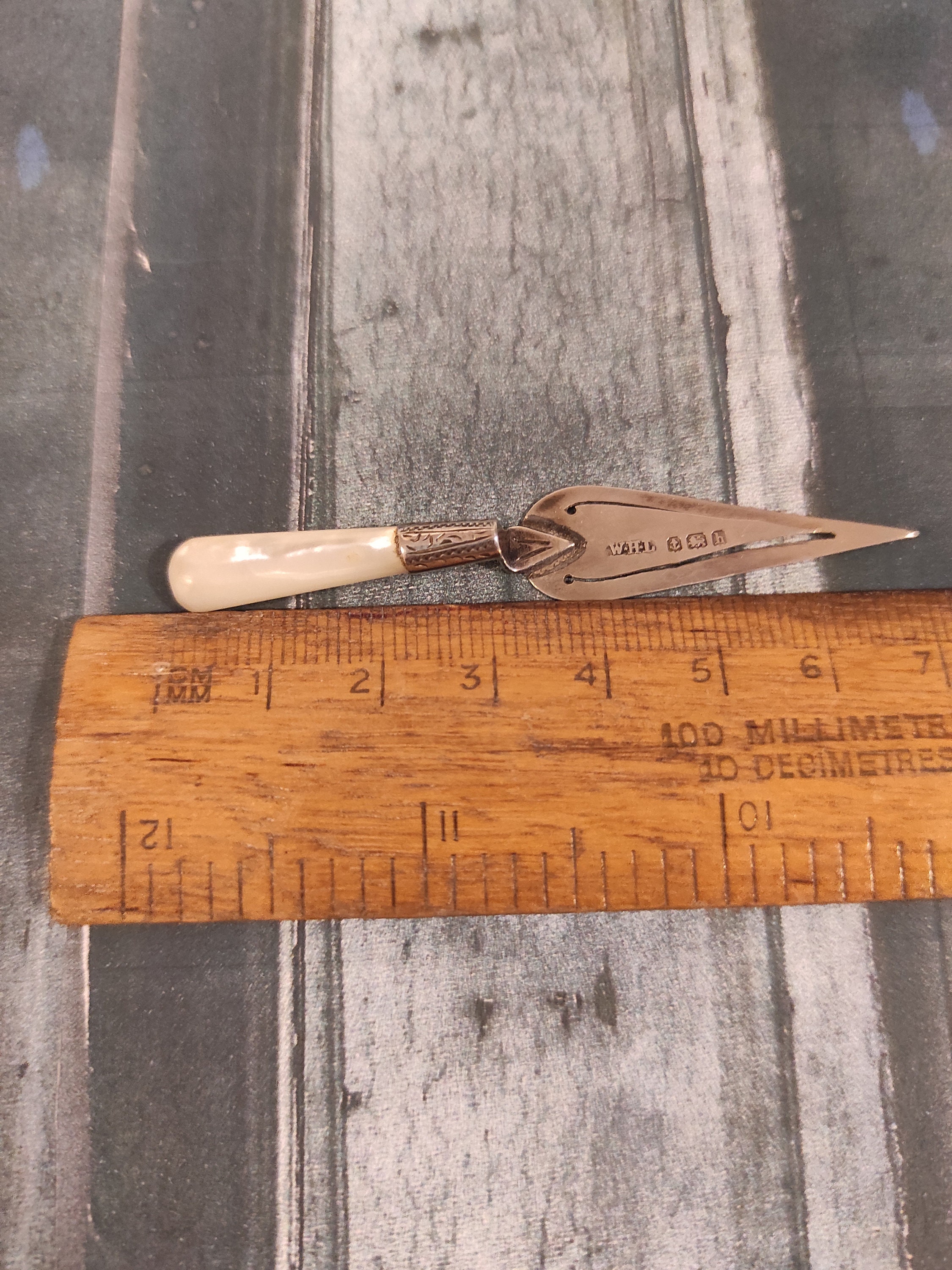 Antique Silver and Mother of Pearl Trowel Bookmark. - Etsy