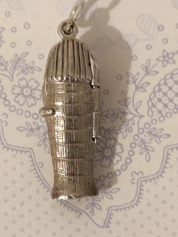 Vintage Egyptian Sarcophagus, Silver, CHIM, Pendant,o… - Gem