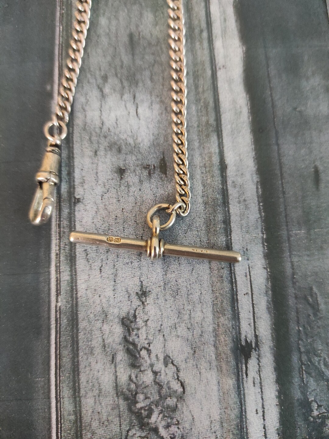 Antique Silver Watch Chain. Kay & Co Ltd. 1909. - Etsy