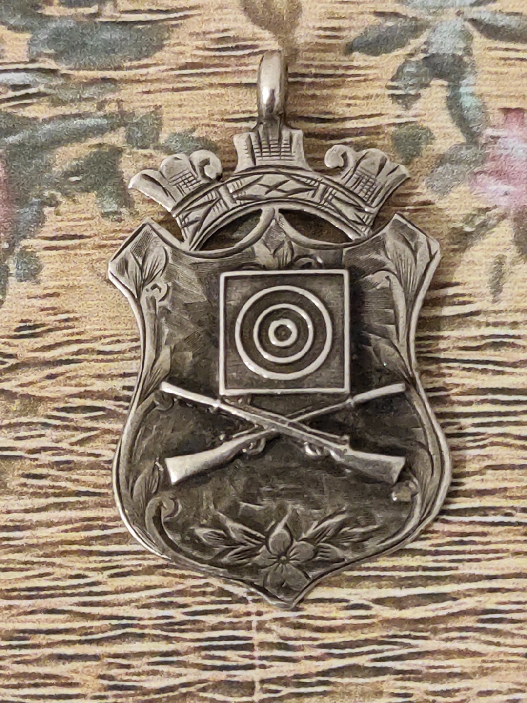 Antique Fob, Silver, Shooting Sport Theme. 1911. - Etsy