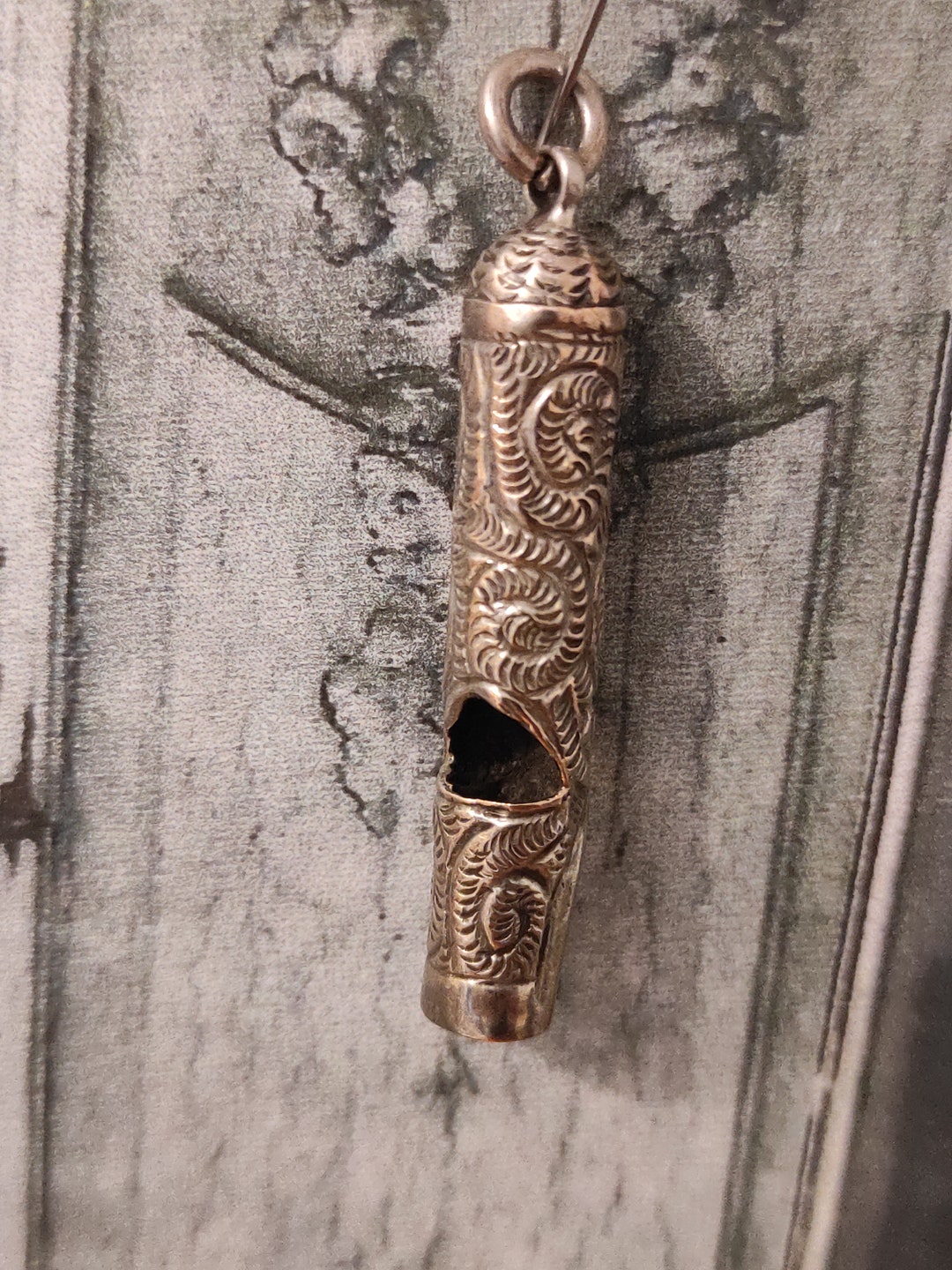 Vintage Whistle, Decorative, Silver, Chatelaine Working Whistle - Etsy