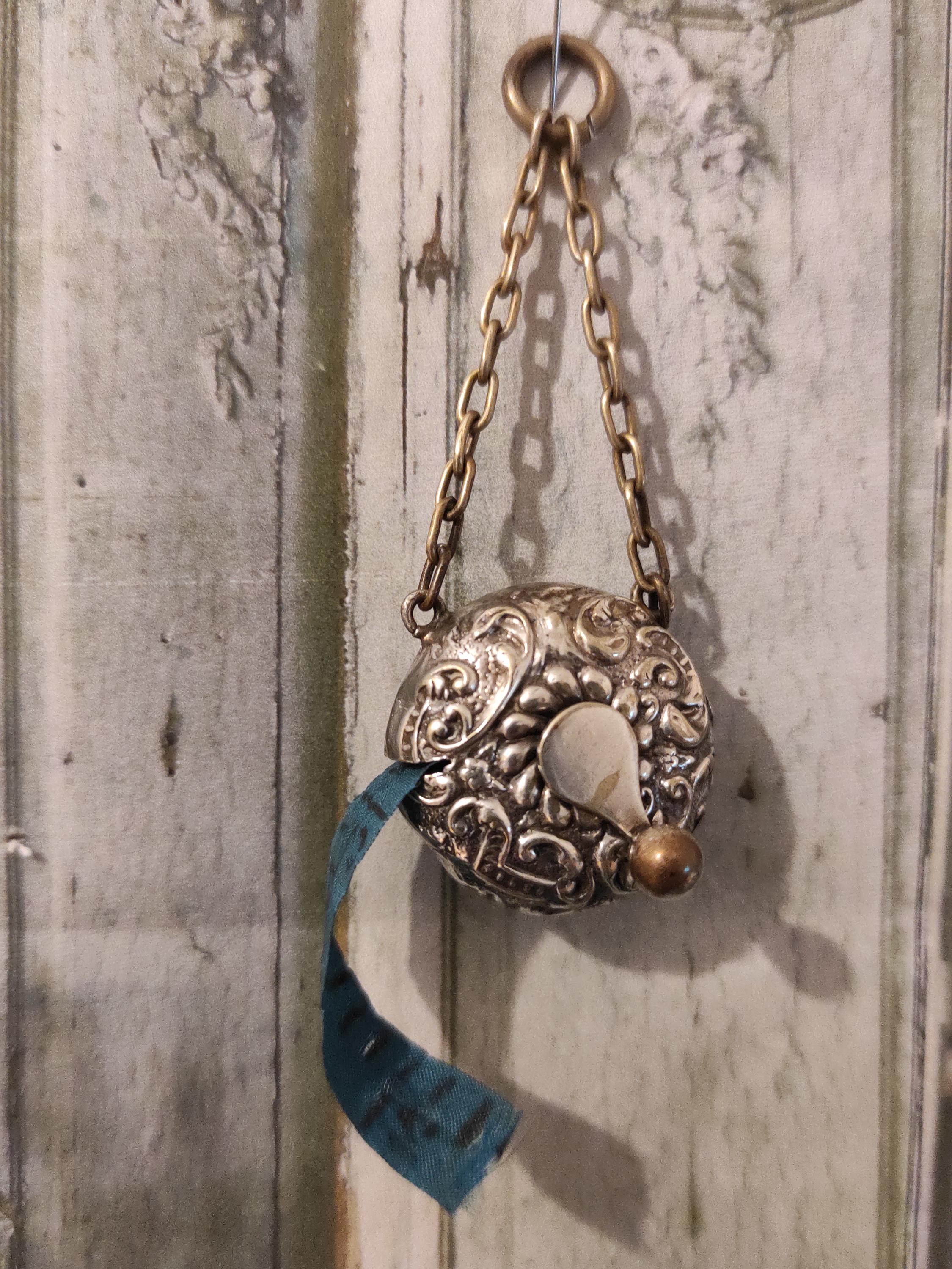 Antique Tape Measure, Chatelaine, Silver Plated. - Etsy