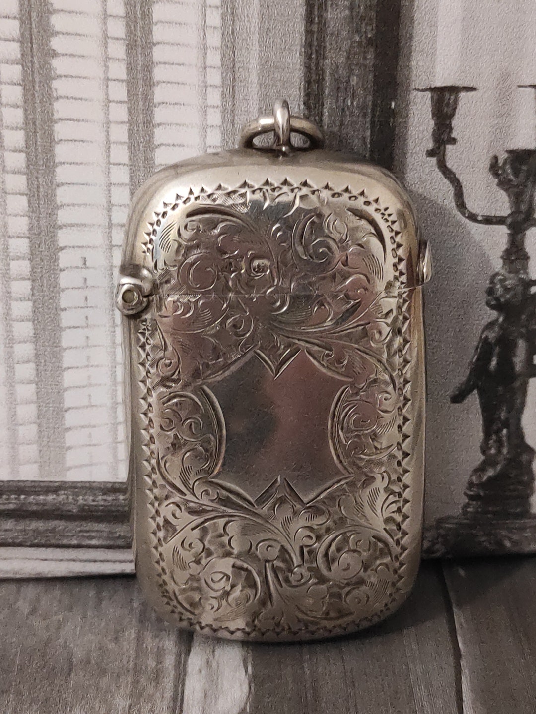Victorian Match/vesta Case. Silver Engraved by William Neale 1898 ...