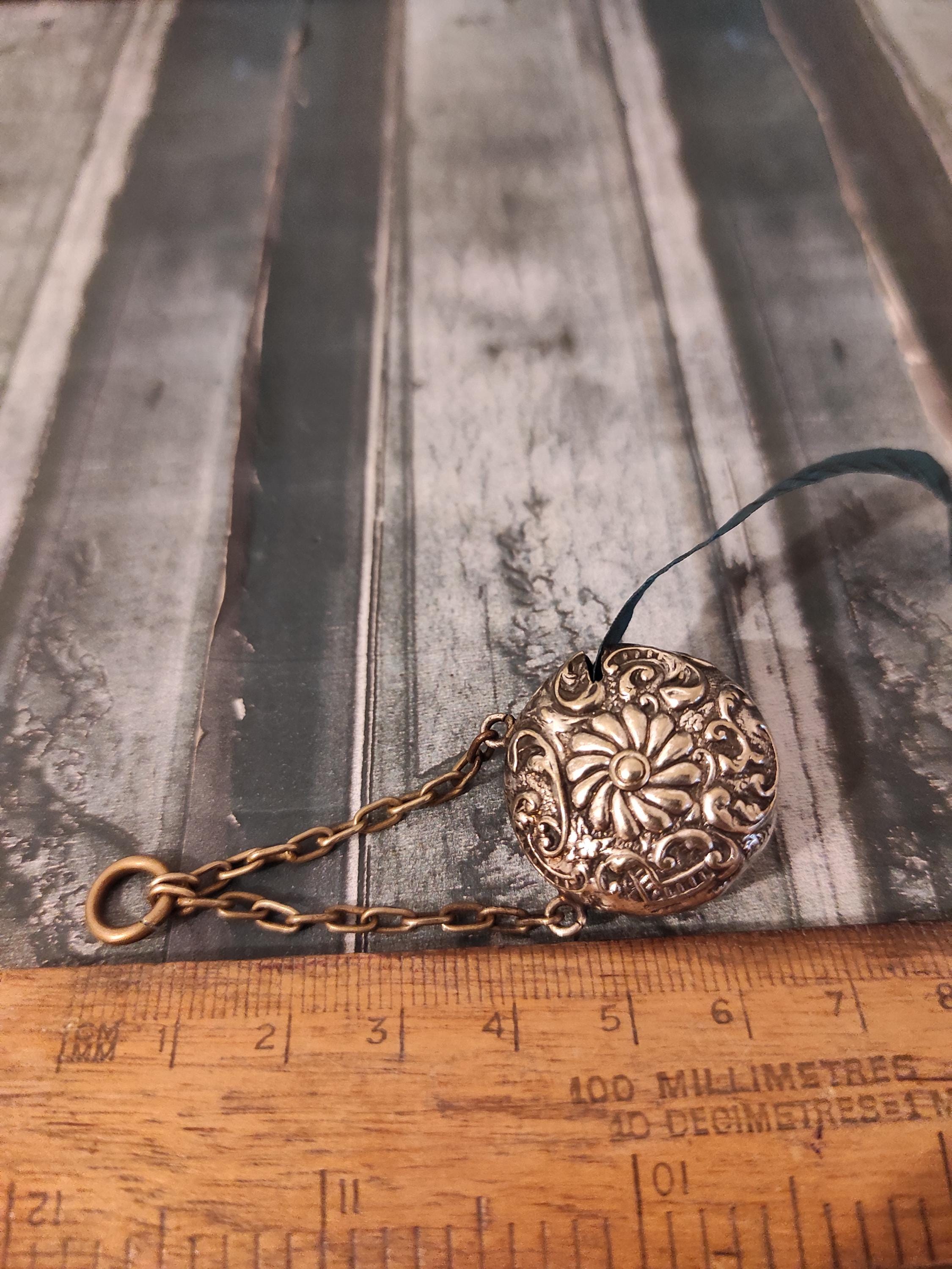 Antique Tape Measure, Chatelaine, Silver Plated. - Etsy