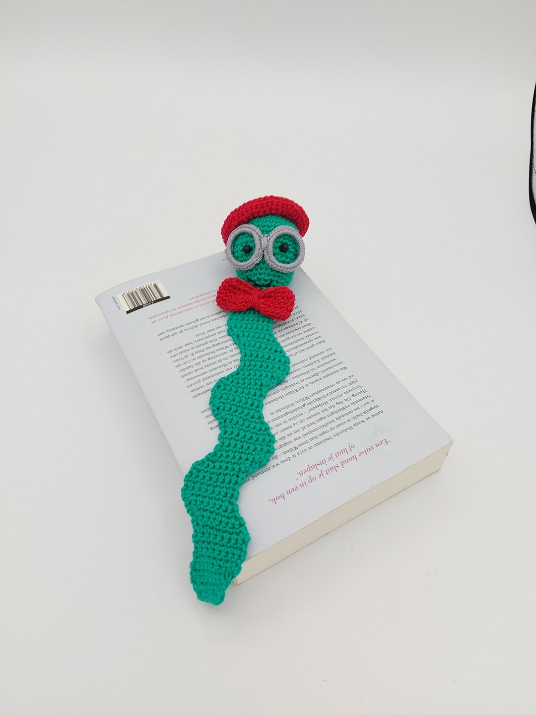 Gehaakte Boekenwurm Glimpy De Boekenwurm - Etsy