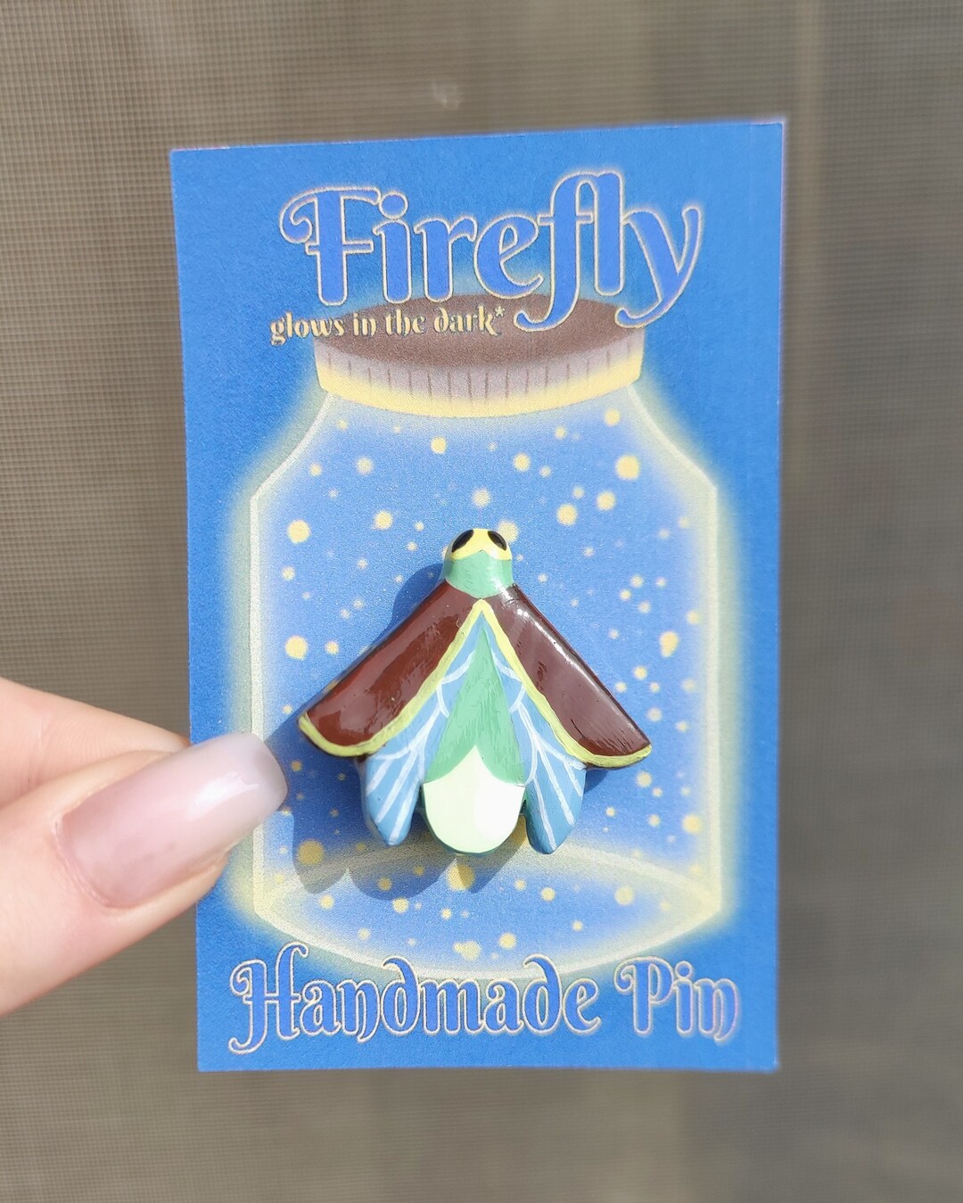 Handmade Glow in the Dark Firefly Pin - Etsy