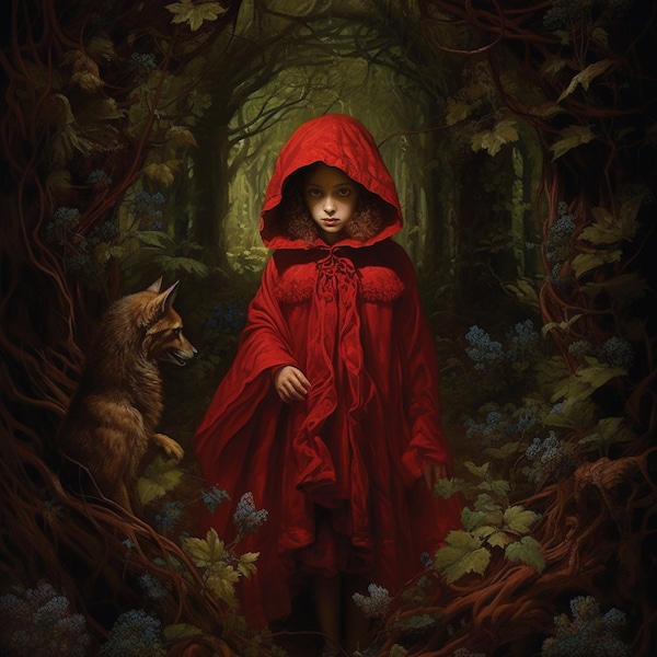 Little Red Riding Hood Scene - Etsy