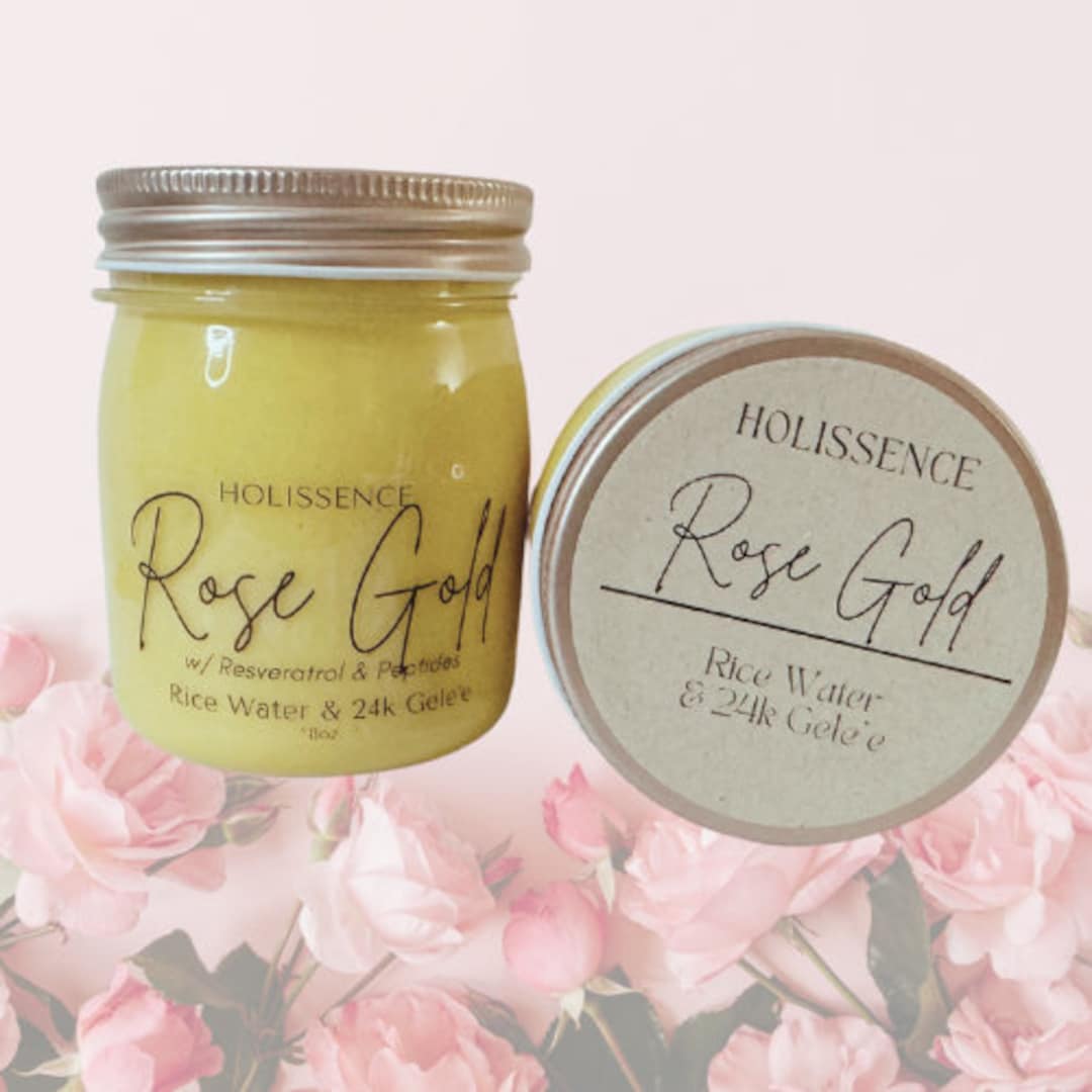 Rose Gold 24k Resveratrol & Peptide Gele'e - Etsy