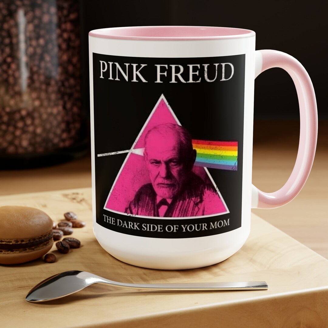 15 Oz Pink Freud Two-tone Coffee Mugs, Sarcastic, Funny, Freud - Etsy