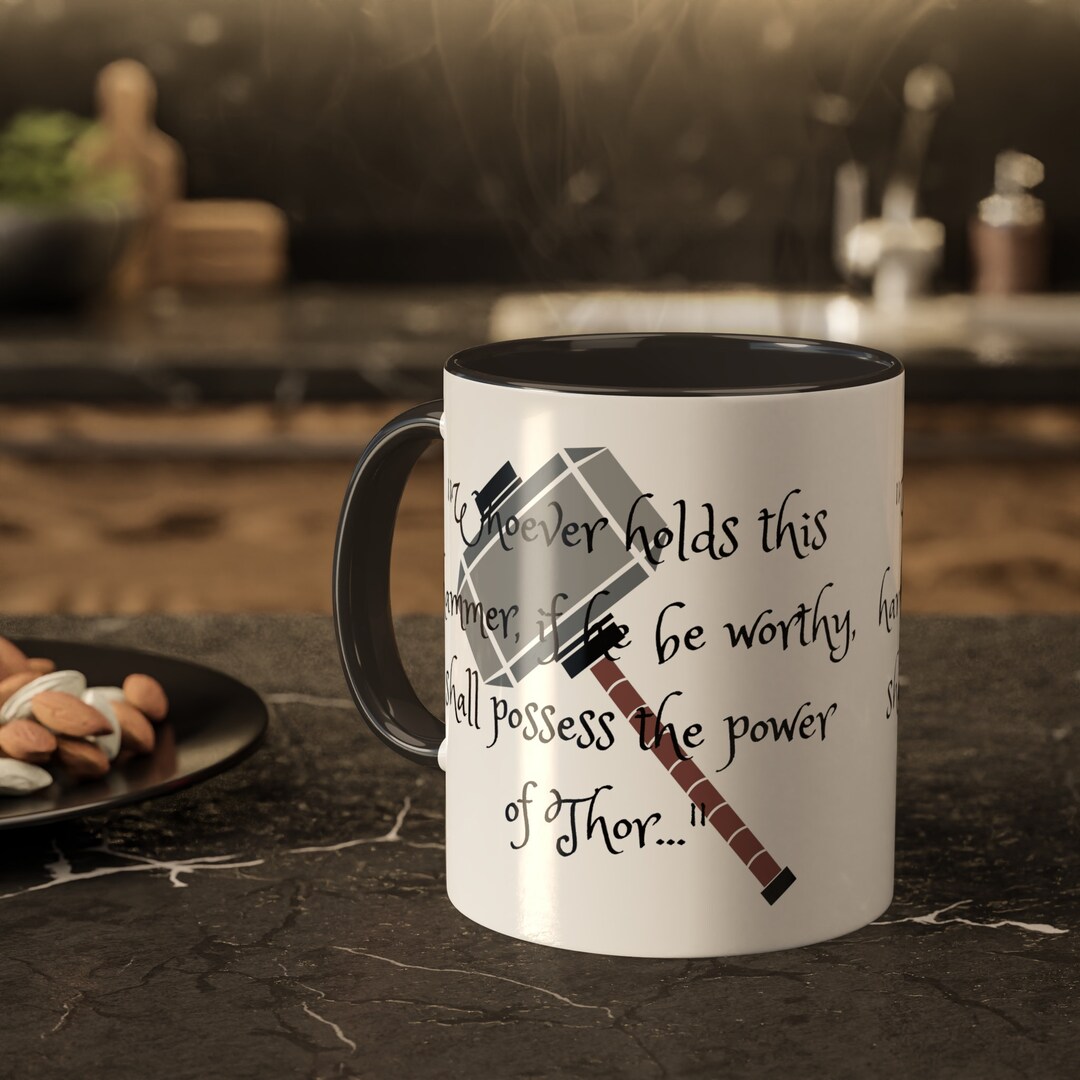 11 Oz "thor's Hammer" Colorful Mugs, 11oz - Etsy