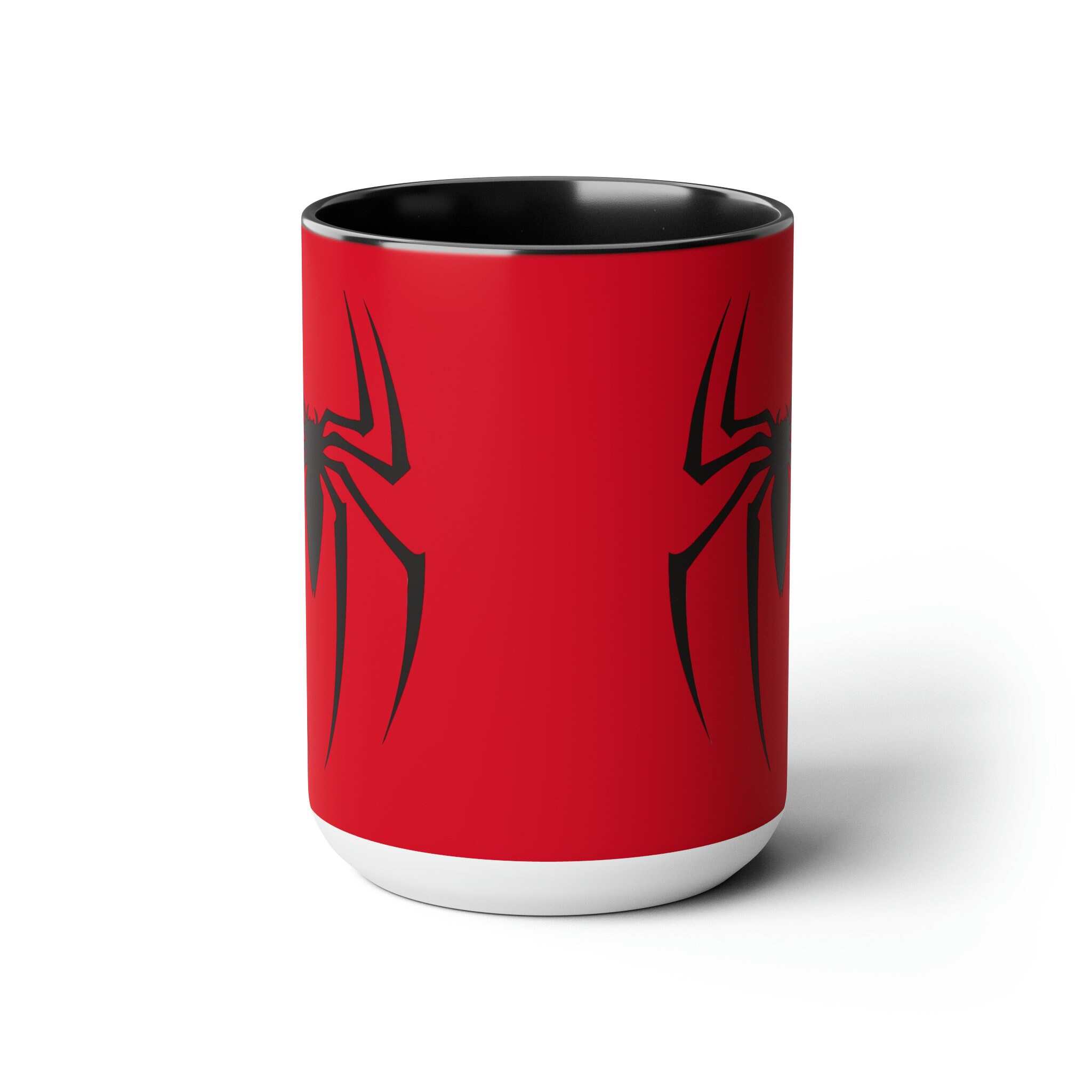 15 Oz, Spiderman Logo Two-tone Coffee Mugs - Etsy