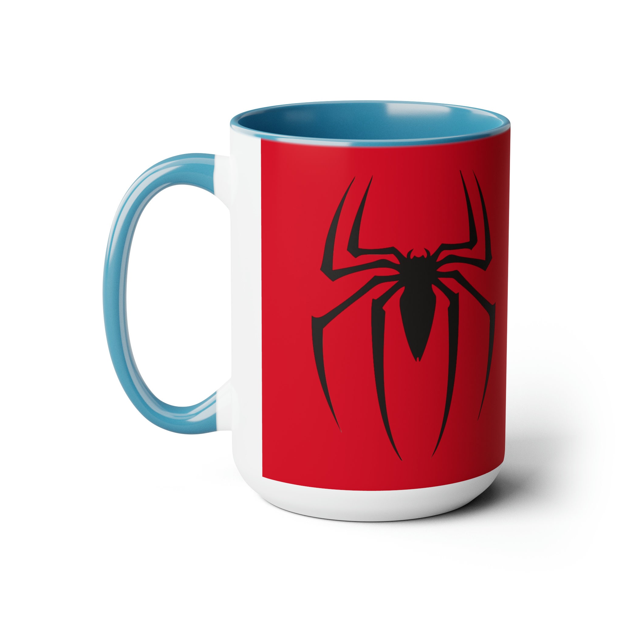 15 Oz, Spiderman Logo Two-tone Coffee Mugs - Etsy