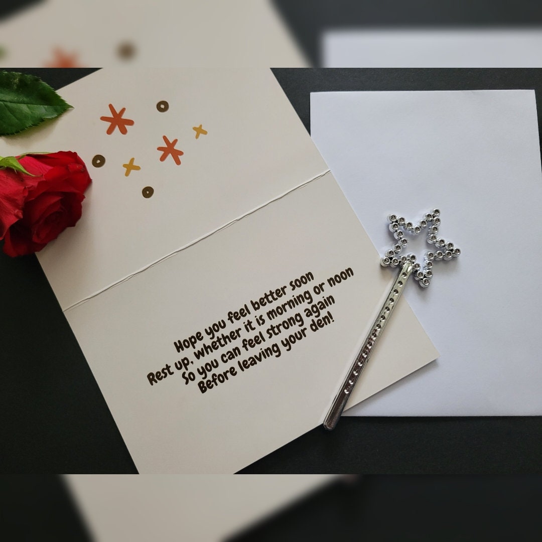 Get Well Soon Card, Be Better Soon, Get Well, Well Wishes, Speedy ...