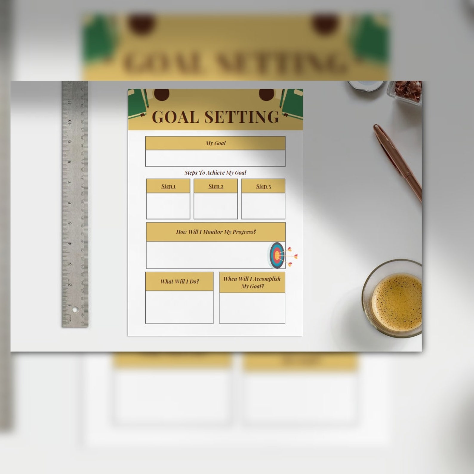 Goal Planning, Goal Setting, Digital Goal Planner, Goal Tracker ...