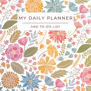 Floral Daily Planner | Printable to Do List | Digital Download - Etsy
